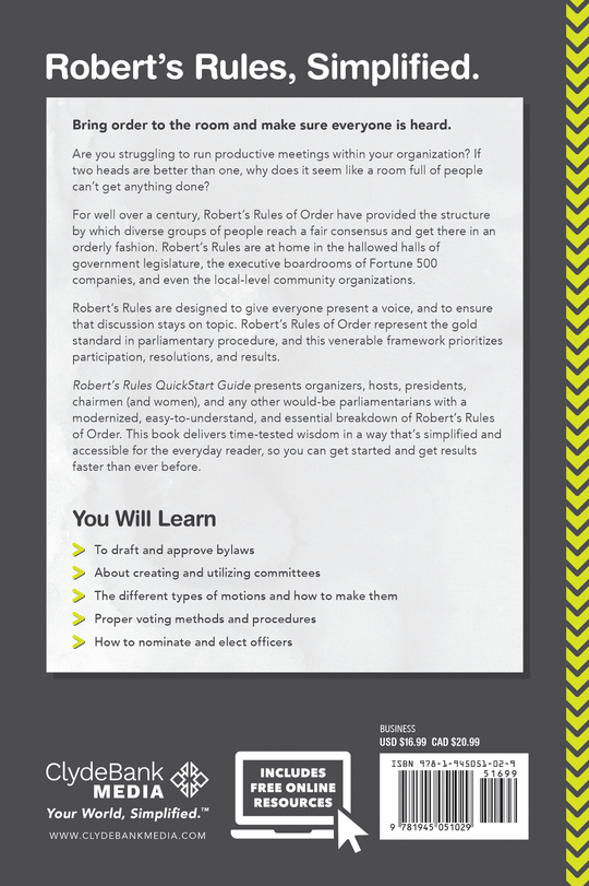 Robert's Rules QuickStart Guide – QuickStart Guides